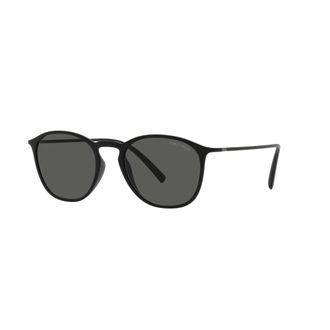 Giorgio Armani Homme, Accessoires, Noir, Taille: 52 MM Lunettes de soleil noir/gris fonc&eacute; AR 8186U