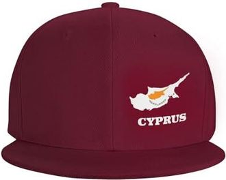 Generic Drapeau De Chypre Carte De Chypre Femme Homme Casquette De Baseball S&eacute;chage Rapide Chapeaux Pare-Soleil Respirant Snapback Chapeau pour Hip Pop P&ecirc;che 