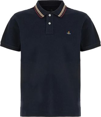 Vivienne Westwood Homme, Tops, Bleu, Taille: L Classic Orb Polo