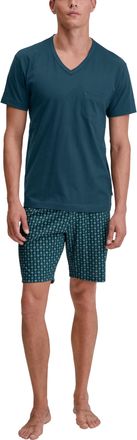 CALIDA Relax Imprint Kurz-Pyjama Herren, aus 100% Baumwolle, pflegeleicht, elastisch und formstabil, in Single Jersey