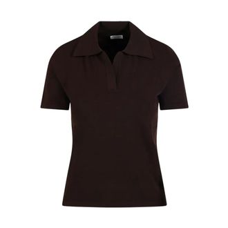 Roberto Collina Damen, Oberteile, Braun, LGr&ouml;&szlig;e