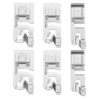 Lurrose 6-teiliges N&auml;hmaschinen-Set f&uuml;r schmale Rollsaumn&auml;hte - geeignet f&uuml;r Haushaltsn&auml;hmaschinen mit 3 mm, 4 mm und 6 mm Breite