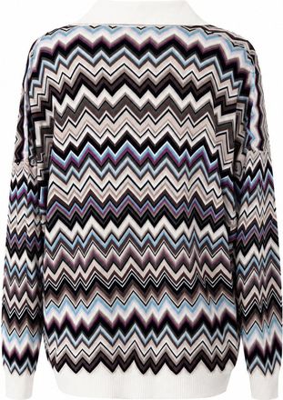 Missoni Zigzag Knit Polo Shirt - Multicolor