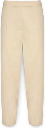 Elena Miro Femme, Pantalons, Beige, Taille: 36 FR Pantalon ballon en coton stretch