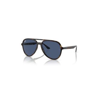 Ray-Ban Rb4376 Sonnenbrillen Havana Fassung Blau Glas 57-16