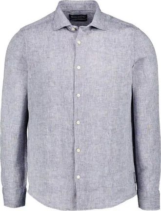 Marc O'Polo Herren Hemd blau meliert