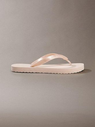 Calvin Klein Arwa - Tongs nacr&eacute;es m&eacute;tallis&eacute;es