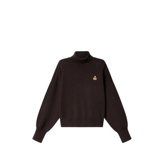 Isabel Marant Nasha Logo-embroidered Roll-neck Sweater