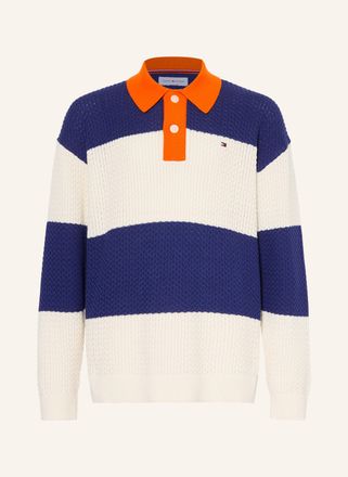 Tommy Hilfiger Strick-Rugbyshirt blau