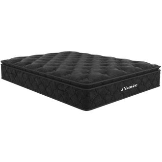 Vente-Unique Vente-unique - Matelas 160 x 200 cm ressorts ensach&eacute;s surmatelas int&eacute;gr&eacute; &eacute;p.28cm - black dream de ysm&eacute;e