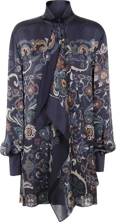 sacai Robe Courte - Bleu