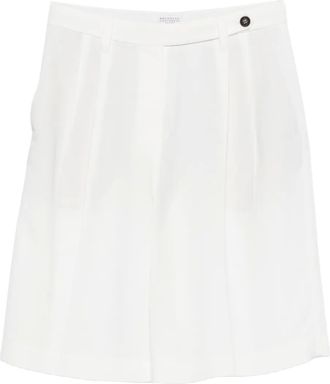 Brunello Cucinelli pleated shorts - Wei&szlig;
