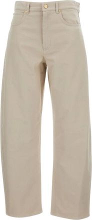 Max Mara Femme, Pantalons, Beige, Taille: 42 FR Wide Pantalons