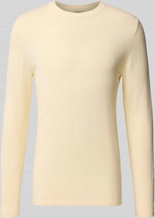 Drykorn Slim Fit Strickpullover aus Baumwoll-Woll-Mix