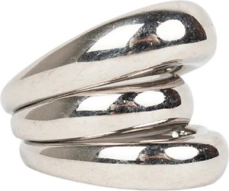 Panconesi Femme, Accessoires, Gris, Taille: S Bague Solaire Bomb&eacute;e en Argent