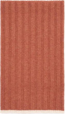 Brunello Cucinelli écharpe en maille côtelée - Orange