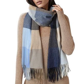 Generic Produits Catégorie Scarf - Écharpe longue à carreaux chaude et élégante pour femme couvre-épaule tartan oversized accessoire hivernal et automnal styl