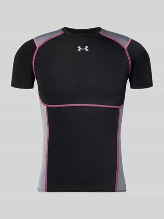 Under Armour Slim Fit Sport-T-Shirt mit Kontrastn&auml;hten Modell HeatGear