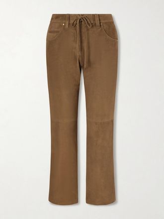 Isabel Marant Pantalon Slim En Daim Camilany - Vert