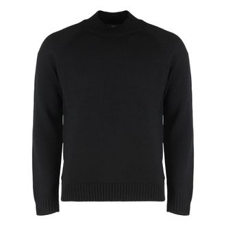 Slowear Pullover mit Rundhalsausschnitt aus Schurwolle - - Knitwear - Herren - Schwarzk - M