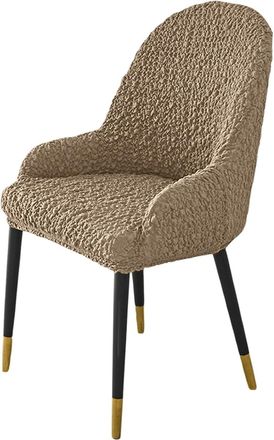 Generic Stretch Stuhlhussen Mit Armlehnen, Seersucker Faltenstoff Bezug F&uuml;r Esszimmerst&uuml;hle Mit Gebogener R&uuml;ckenlehne - Elastisch, Waschbar, rutschfest - 1/2/