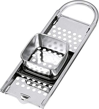 GSD G S D Haushaltsger&auml;te Sp&auml;tzlehobel aus Edelstahl Kurze Sp&auml;tzle, Silber