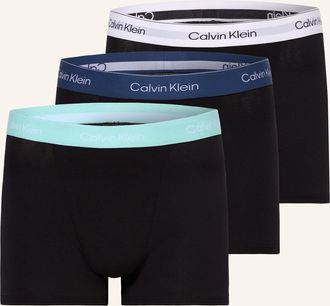 Calvin Klein 3er-Pack Boxershorts Icon Cotton Relaxed Fit gruen