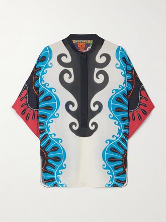 La DoubleJ Haut En Crêpe Imprimé Estelle X Mother - Blanc