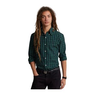Ralph Lauren Homme, Chemises, Vert, Taille: S Chemise en coton &agrave; carreaux Custom Fit