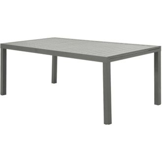 Sweeek Ausziehbarer Gartentisch aus Aluminium f&uuml;r 10-12 Personen