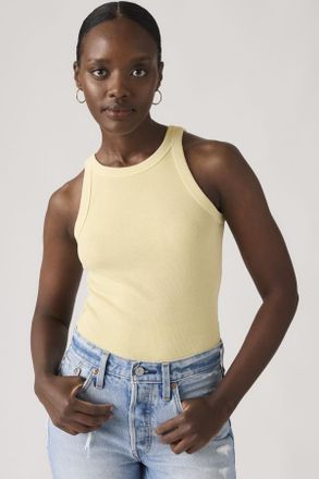 Levi's D&eacute;bardeur Dos Nageur Essential - Femme - Jaune / French Vanilla Garment Dye - XS