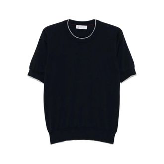 Brunello Cucinelli Herren, Strickwaren, Blau, 2XLGr&ouml;&szlig;e