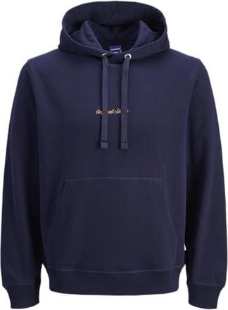 Jack & Jones Jack & Jones JORNORREBRO EMB Sweat &agrave; Capuche pour Homme - D&eacute;contract&eacute;, Ocean Cavern, XL