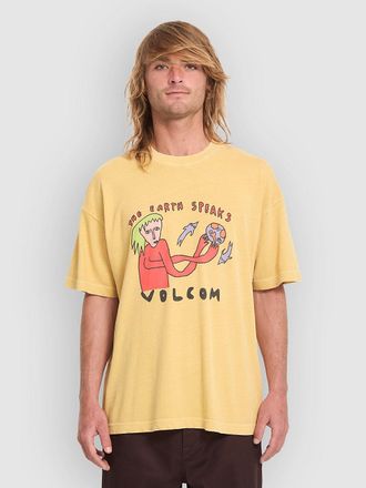Volcom Earth Speaks T-Shirt mustard