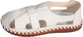 Generic Sandales ferm&eacute;es pour femme - Chaussures d&eacute;t&eacute; respirantes - Sandales rondes pour femme - Chaussures de loisirs confortables - Chaussures souples &agrave; rou