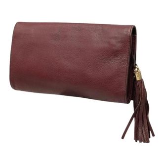 Gucci Pre-owned Leder Quaste Clutch - - Pre-owned - Damen - Rot - ONE SIZE