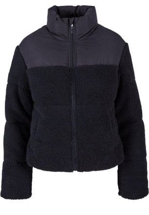 Urban Classics Winterjacke Urban Classics Damen Ladies Short Sherpa Mix Puffer Jacket (1-St)