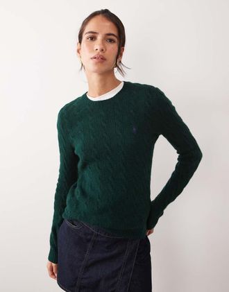 Polo Ralph Lauren pull en vert fonc&eacute;