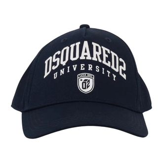 Dsquared2 Blaue College Style Visor Cap - - Accessories - Damen - Blau - ONE SIZE