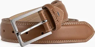 Le Tanneur Ceinture homme avec boucle carrée Martin en cuir lisse