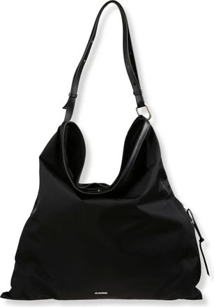 Jil Sander Homme, Sacs, Noir, Taille: ONE Size Soft Rolled Hobo
