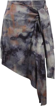 Diesel Femme, Jupes, Multicolore, Taille: 36 FR Satin Shorts with Tie-Up Skirt Panel