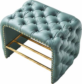 Generic Schuhbank Mit Sitzkissen, 2-stöckige Aufbewahrungsbank, Hölzerne Eingangsbank, Fußhocker, Schuhregal for Eingangsbereich, Wohnzimmer, Schlafzimmer, 56