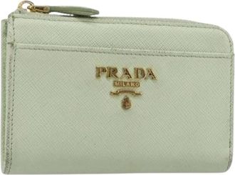 Prada Porte-monnaie Pre-owned - Femme - Pre-owned - Vert - Taille: ONE Size