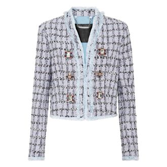 Philipp Plein Tweed Blazer - - Jackets - Damen - Blau - L