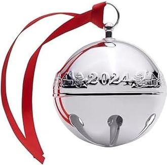Wallace Wallace 2024 versilberte Schlittenglocke Ornament 54. Auflage