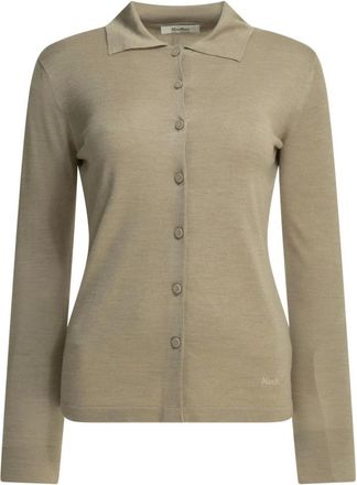 Max Mara Cardigan Flash - Femme - Pulls - Beige - Taille: 42 FR