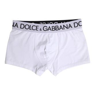 Dolce & Gabbana Wei&szlig;e Baumwoll Boxer Brief Unterw&auml;sche - - Underwear - Herren - Wei&szlig; - S