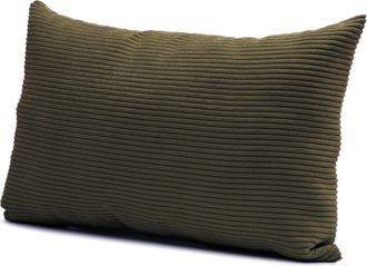 G&ouml;zze Kissen Capri, Dekokissen in Feincord-Optik, Weiches Sofakissen mit F&uuml;llung, 100% Polyester, 30 x 50 cm - Dunkelgr&uuml;n