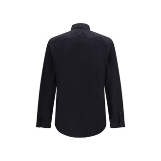 Burberry Mens Black Cotton Dress Shirt
